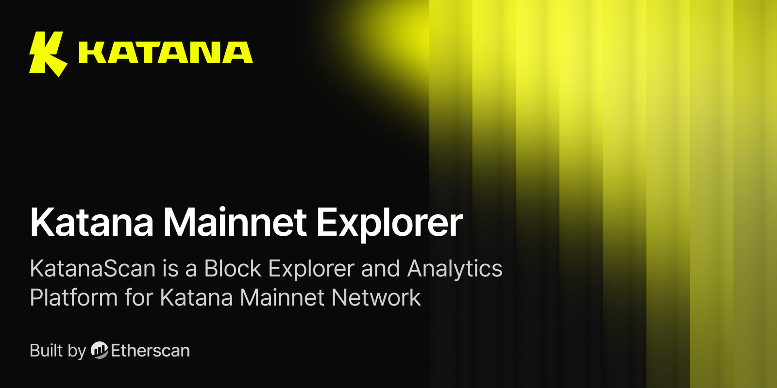 Katana Mainnet Charts and Statistics | KatanaScan
